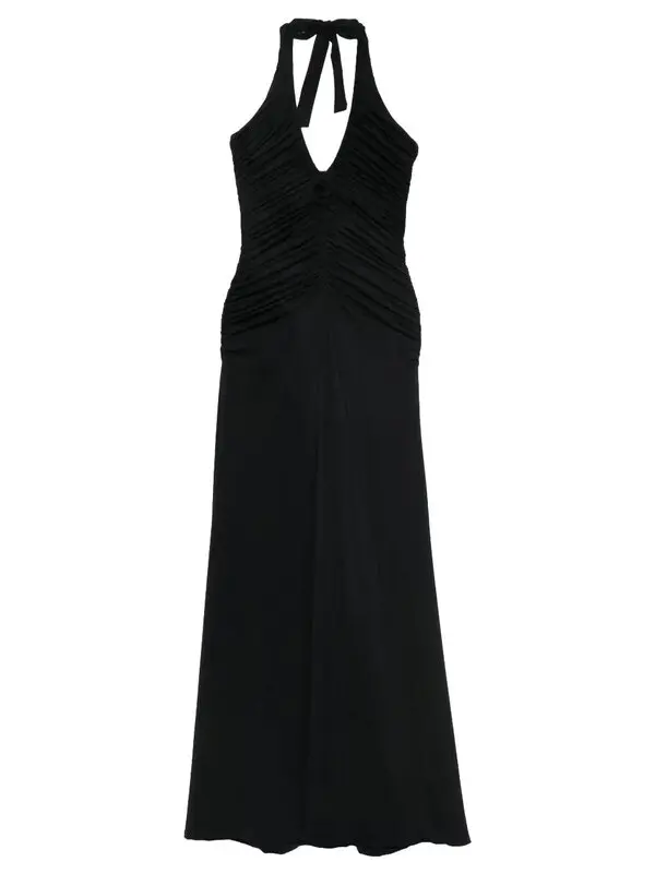 MAYGEL CORONEL Román Maxi Dress - Black