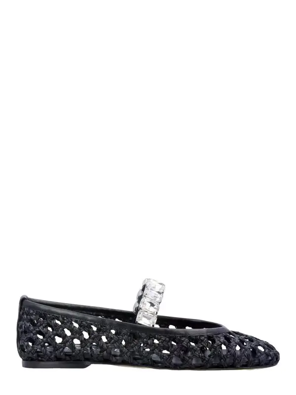 Casadei Crystal-embellished Ballerinas - Black