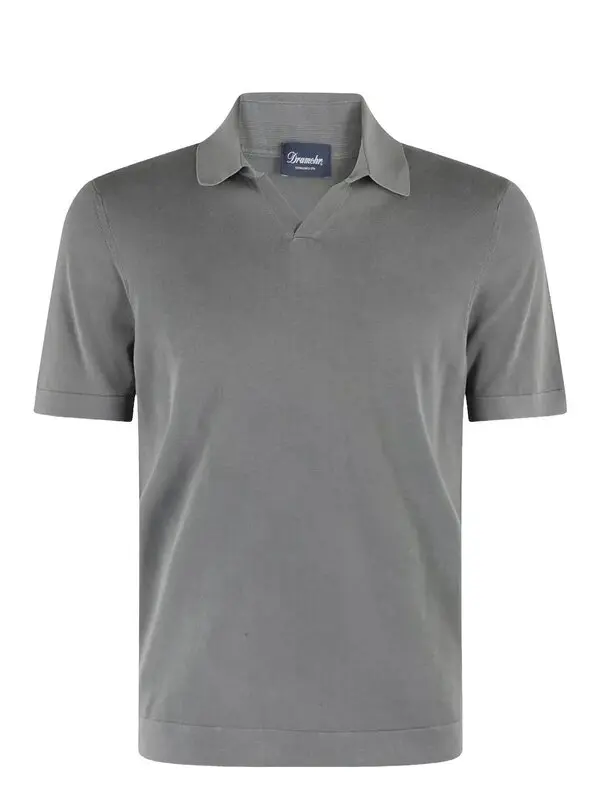 DRUMOHR Short-sleeved Polo Shirt - Grey