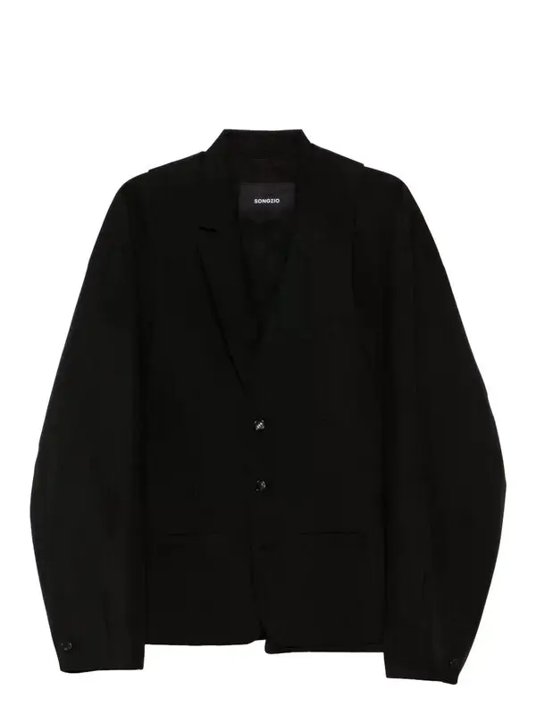 SONGZIO Signature Meta Cocoon Jacket - Black