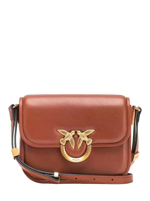 Pinko Love Birds Shoulder Bag - Brown
