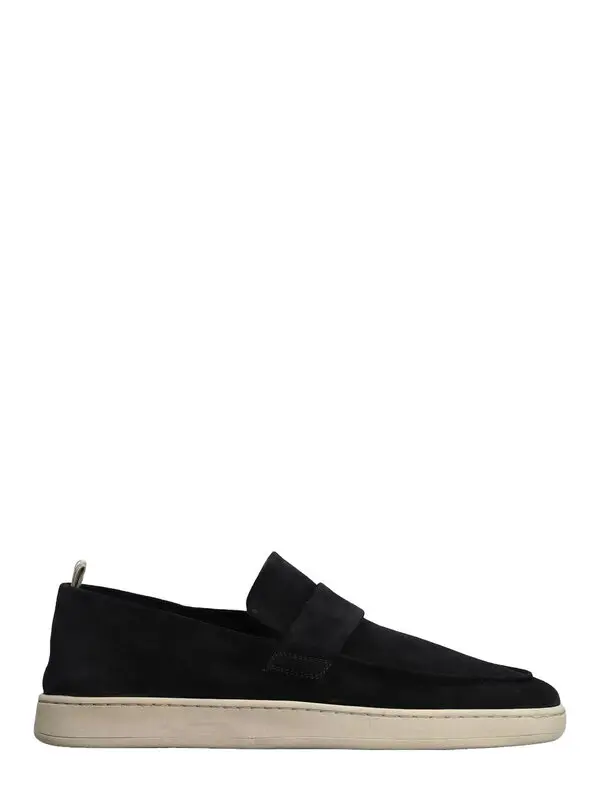 Officine Creative Suede Loafers - Black