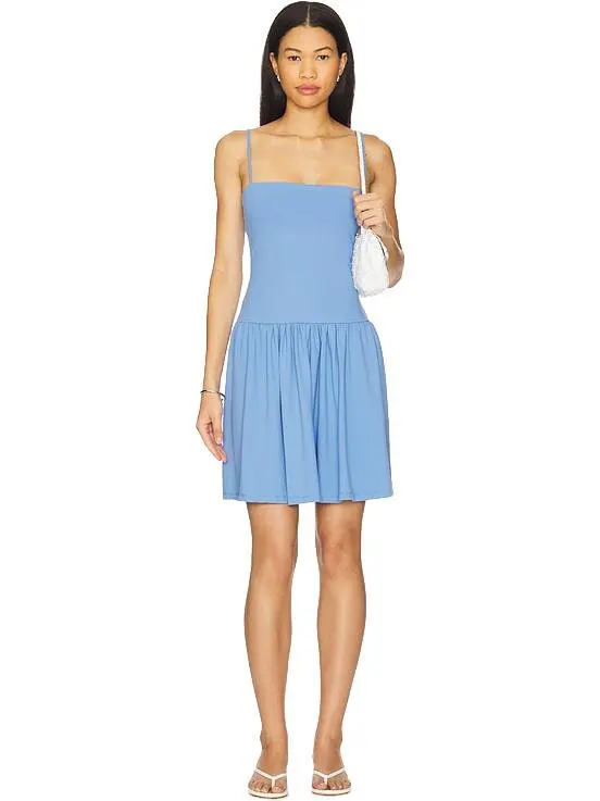 Susana Monaco Low Waist Flare String Dress - Sky