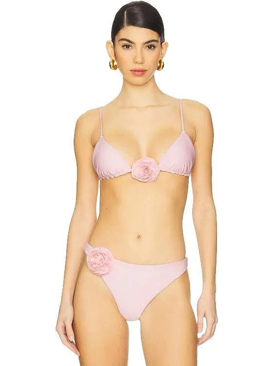 LOVERS AND FRIENDS Willa Bikini Top - Baby Pink