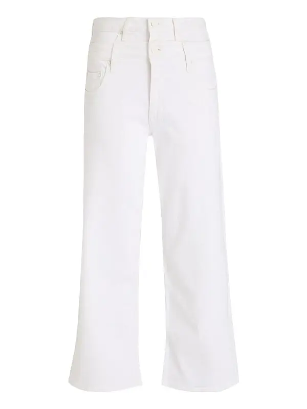 Simkhai Kove High-rise Wide-leg Jeans - White