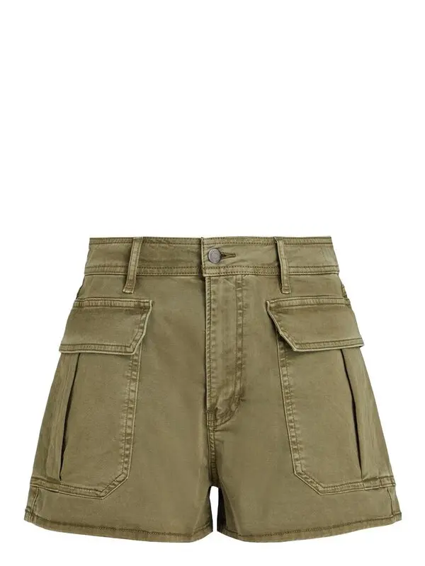 Veronica Beard Mallory Denim Shorts - Army Green