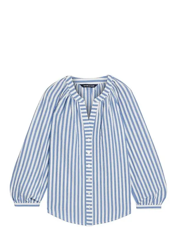Veronica Beard Judith Striped Top - Blue