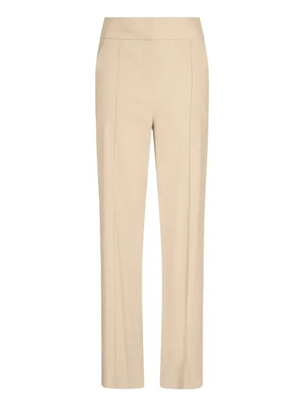 Veronica Beard Cruz Linen-blend Pants - Beige