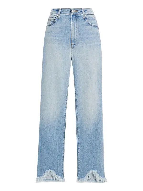 Simkhai River Frayed Straight-leg Jeans - Light Denim