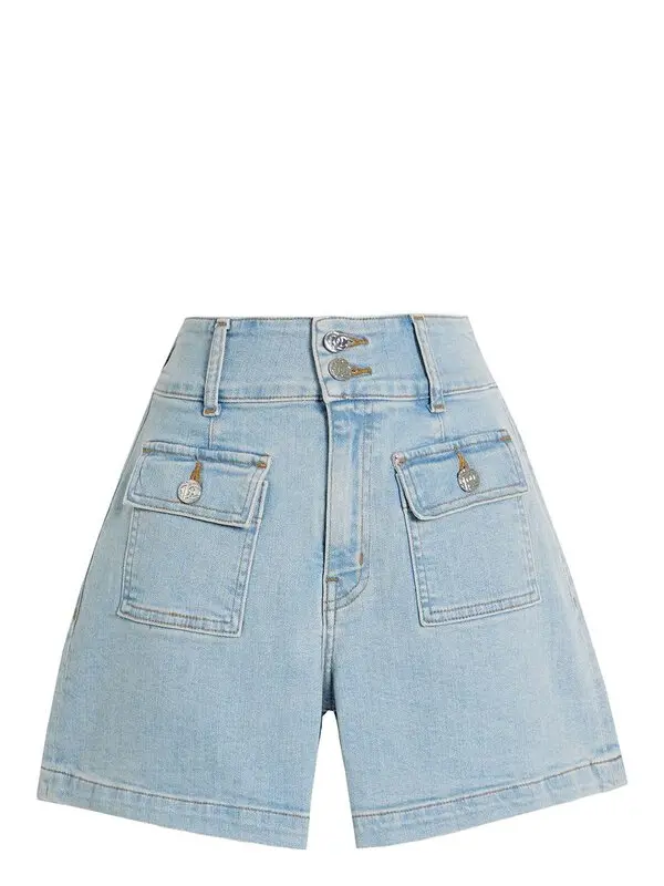Derek Lam 10 Crosby Anissa Denim Shorts - Light Denim