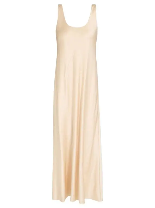 Simkhai Rania Satin Midi Dress - Cream
