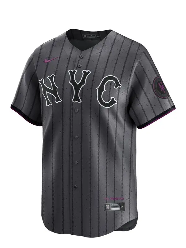 Nike Pete Alonso New York Mets City Connect Dri-fit Adv Mlb Limited Jersey - Grey