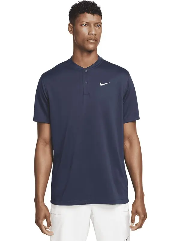 Nike Court Dri-fit Tennis Blade Polo - Blue
