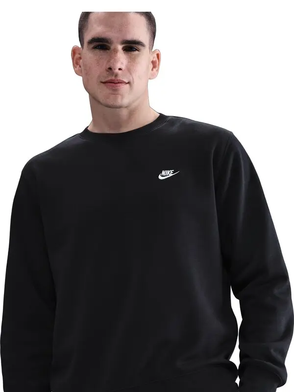 Nike Club Fleece Crew - Black