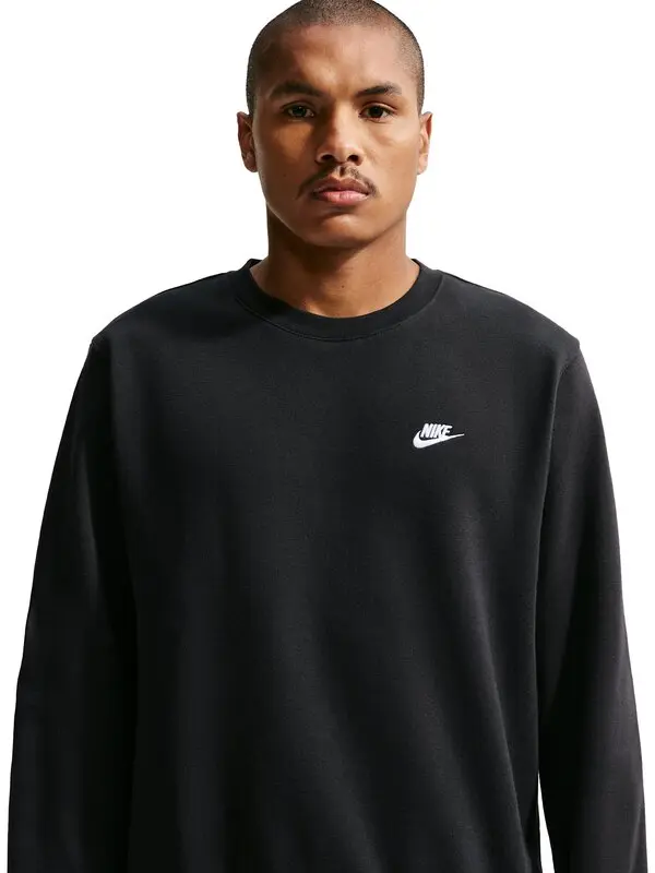 Nike Club Fleece Crew - Black