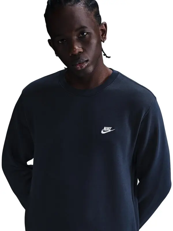Nike Club Fleece Crew - Blue
