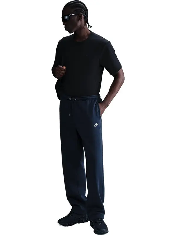 Nike Club Open-hem Fleece Pants - Blue