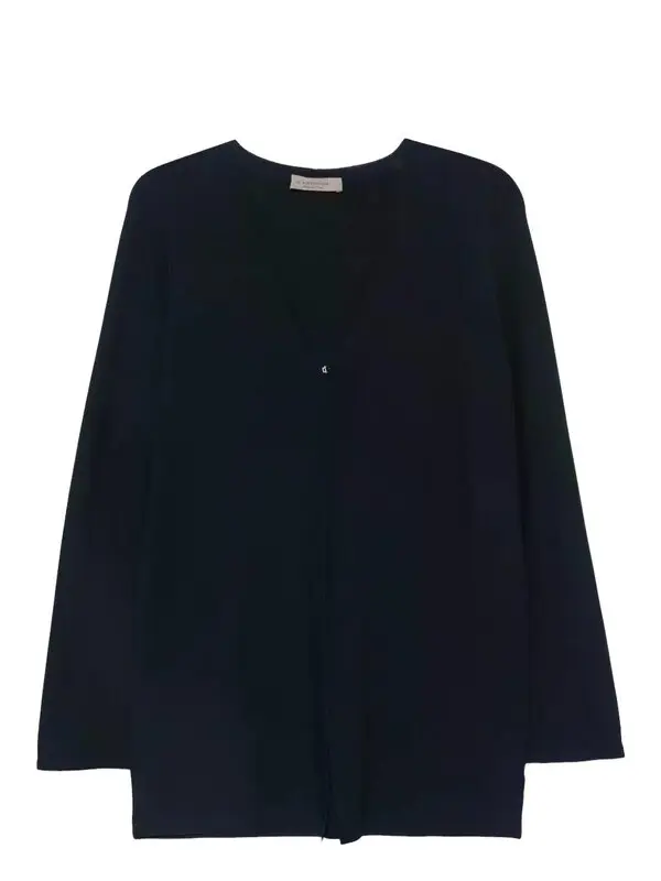 D.exterior Fine-knit Cardigan - Blue