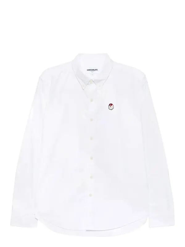 CHOCOOLATE Logo-patch Shirt - White