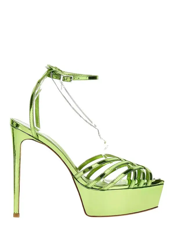 NICOLÒ BERETTA 130mm Heidi Sandals - Green