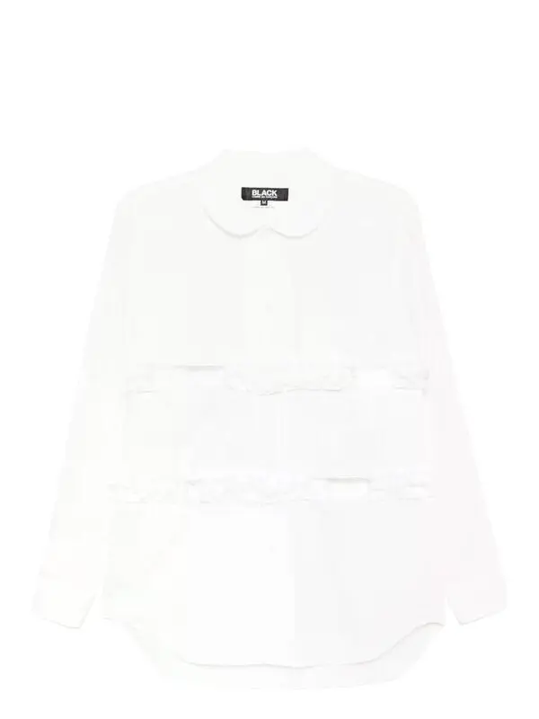 BLACK COMME DES GARÇONS Ruffle Shirt - White