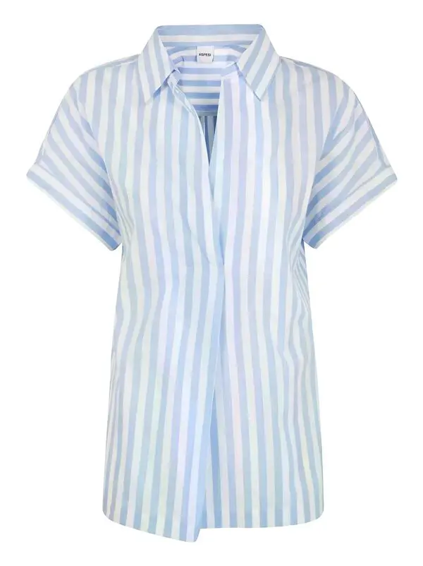 Aspesi Striped Blouse - Blue