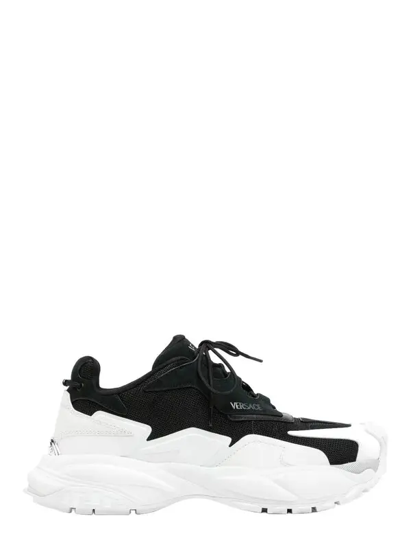Versace Panelled Sneakers - Black
