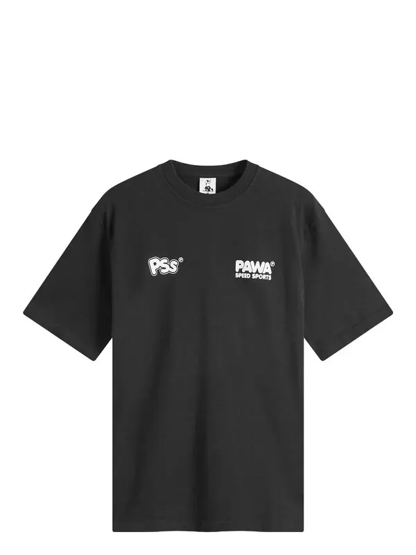 PAWA SPEED SPORTS Burnout T-shirt - Black