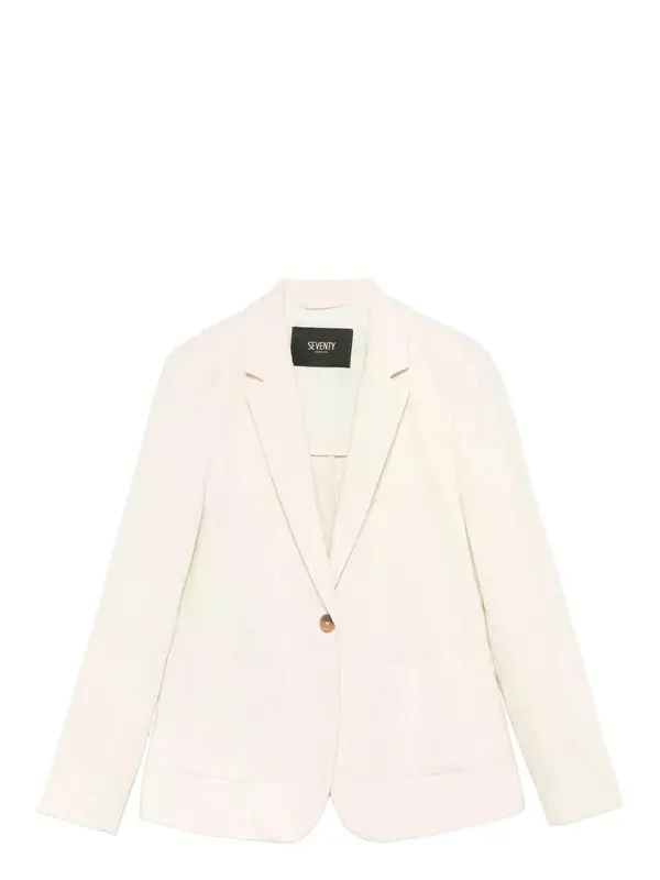 Seventy Slub-textured Blazer - Neutrals
