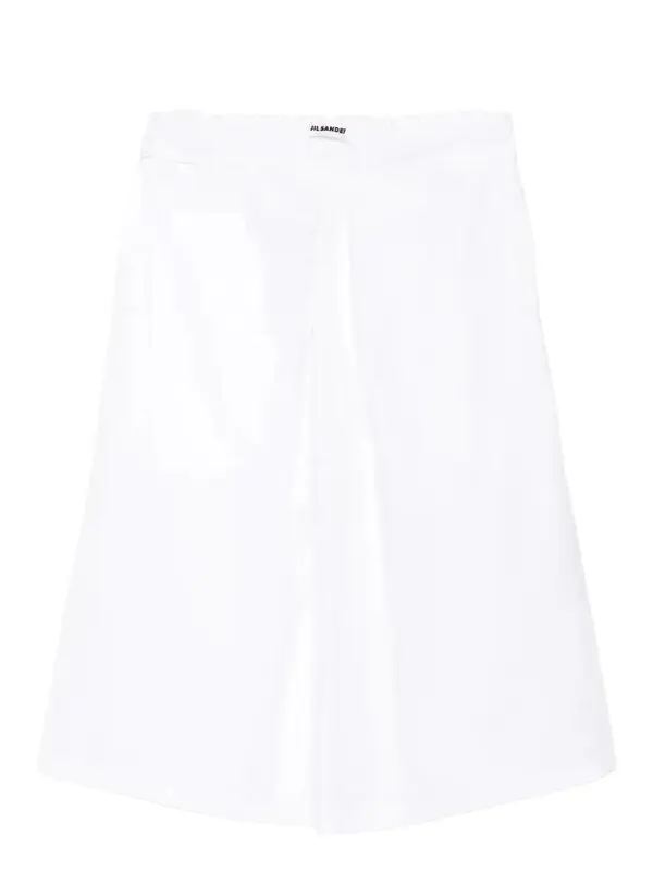 JIL SANDER Cotton Poplin Skirt - White