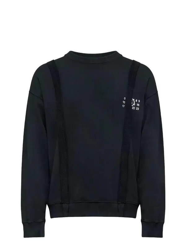 MAISON MARGIELA Numbers-motif Sweatshirt - 900 Black