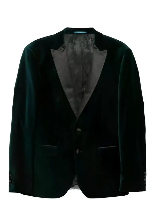 REMUS UOMO Velvet Blazer - Green