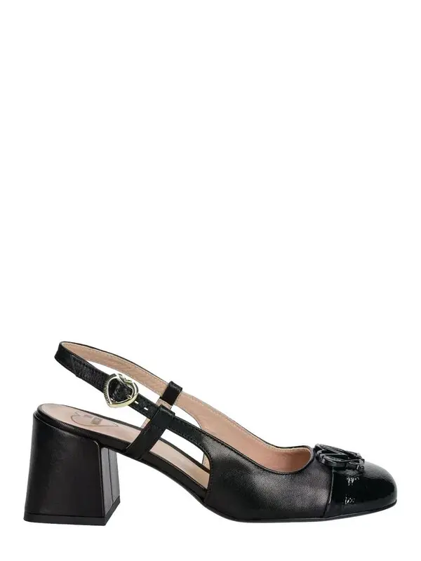 Moschino 70mm Logo-plaque Pumps - Black