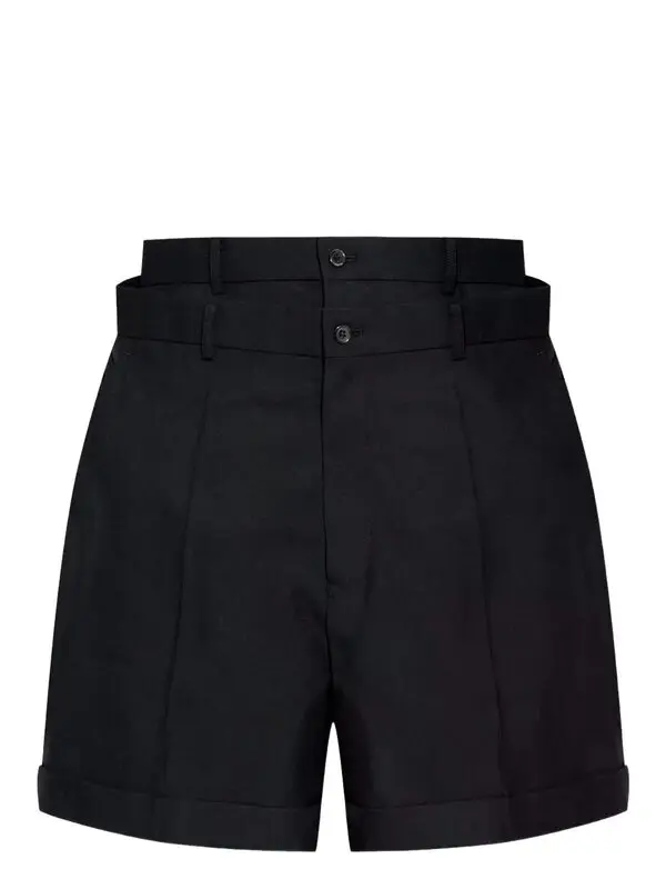 Noir Kei Ninomiya Layered Shorts - Black