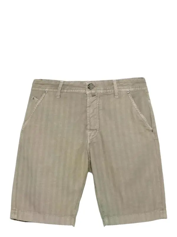 Jacob Cohen Herringbone Shorts - Brown
