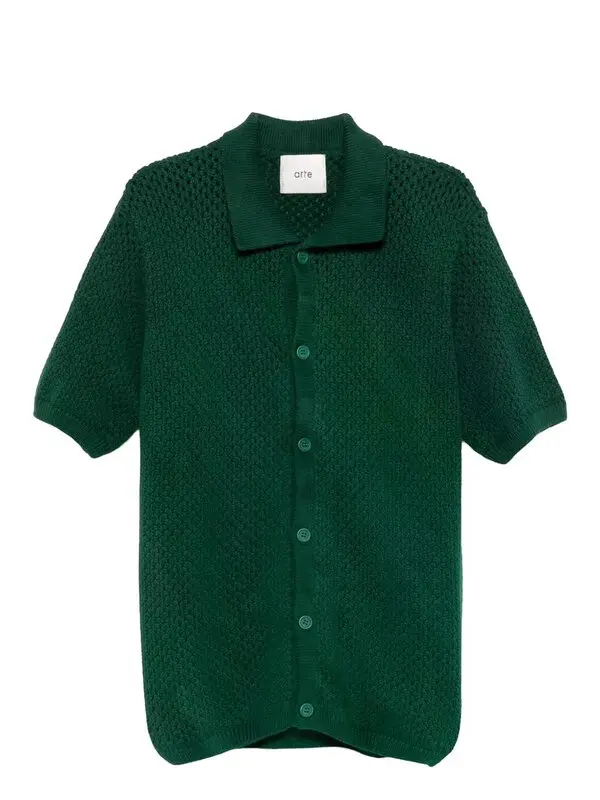 ARTE ANTWERP Crochet Shirt - Green