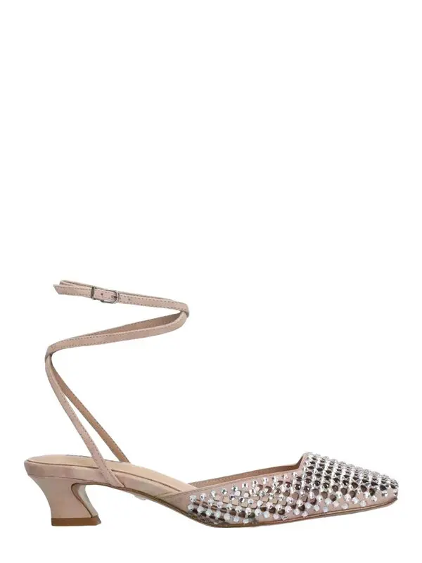 Lola Cruz 45mm Crystal-embellished Pumps - Pink