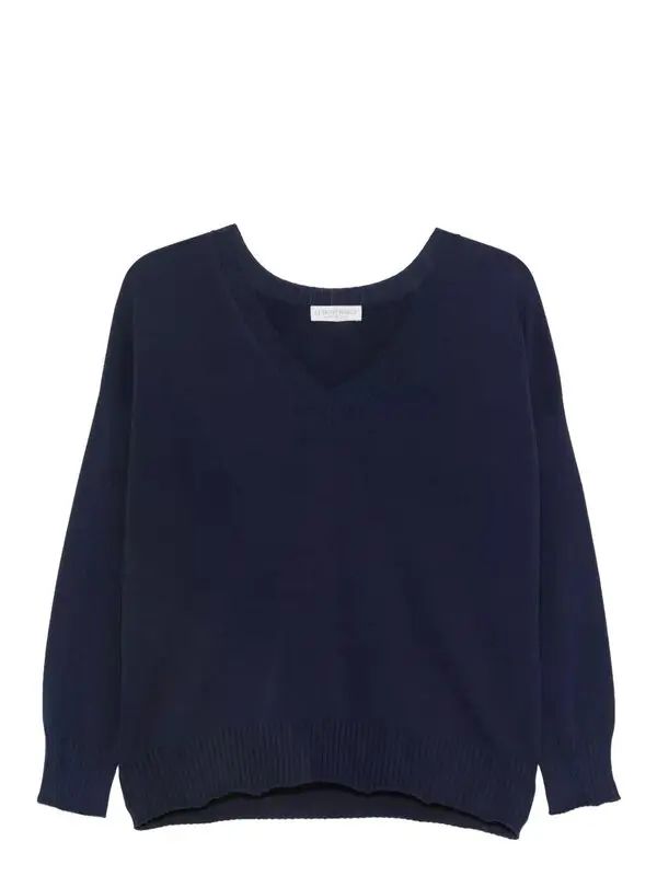 LE TRICOT PERUGIA Cotton Sweater - Blue