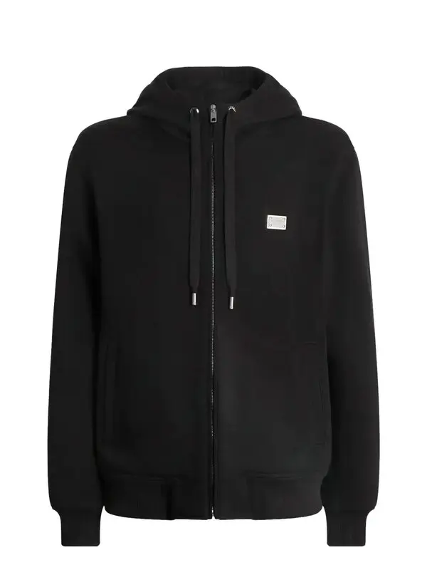 Dolce & Gabbana Logo-plaque Hoodie - Black
