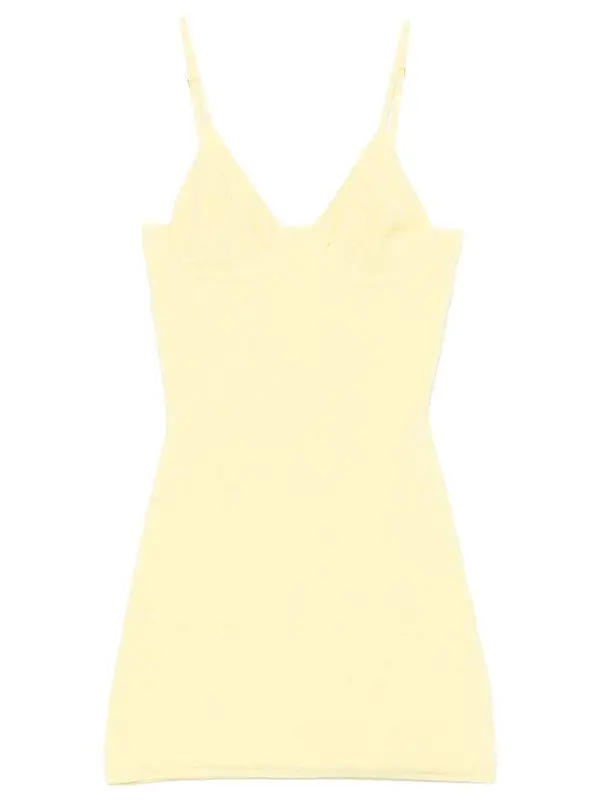 Jacquemus La Mini Robe Scala Dress - Yellow