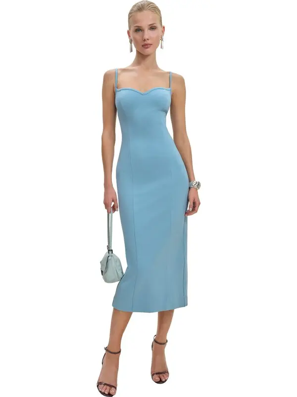 REFORMATION Remi Knit Dress - Blue