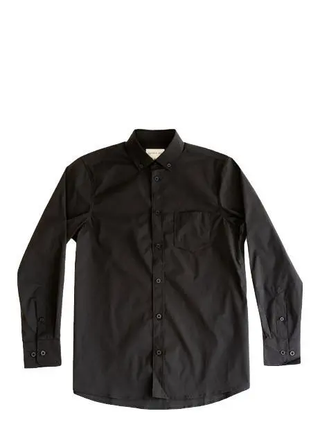 DAPPER BOI Long Sleeve Button-up - Slate Black