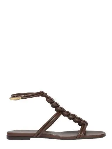 GIANVITO ROSSI Capua Sandal - Brown Nappa