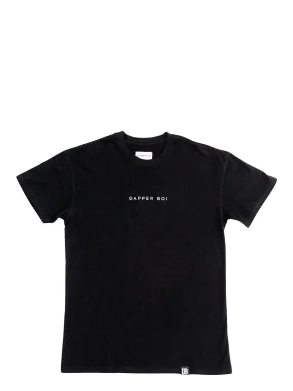 DAPPER BOI Essential Drop Shoulder Tee - Black