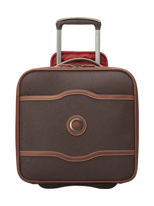 DELSEY PARIS Chatelet 2.0 Softside Carry On 16-inch Under-seater Luggage - Brown