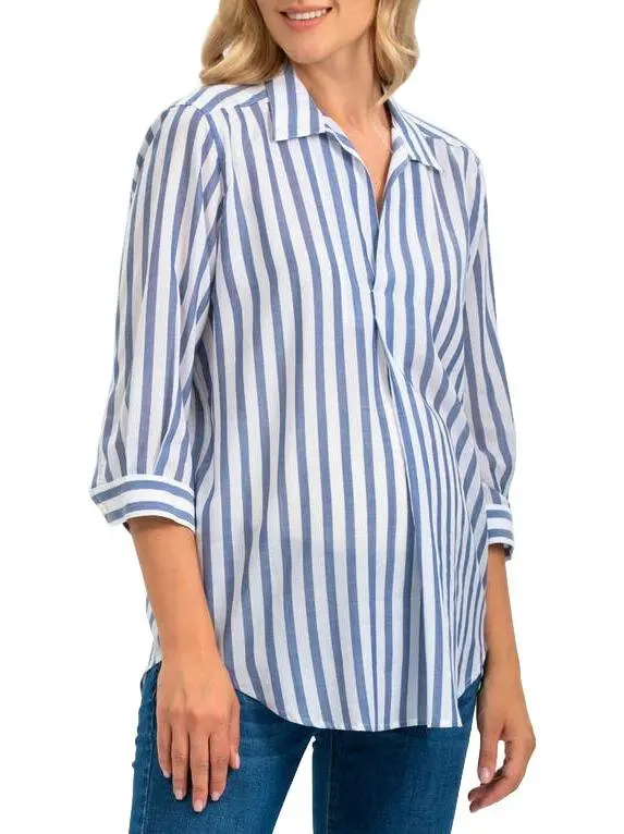 PIETRO BRUNELLI Long Sleeve Shirt - Navy