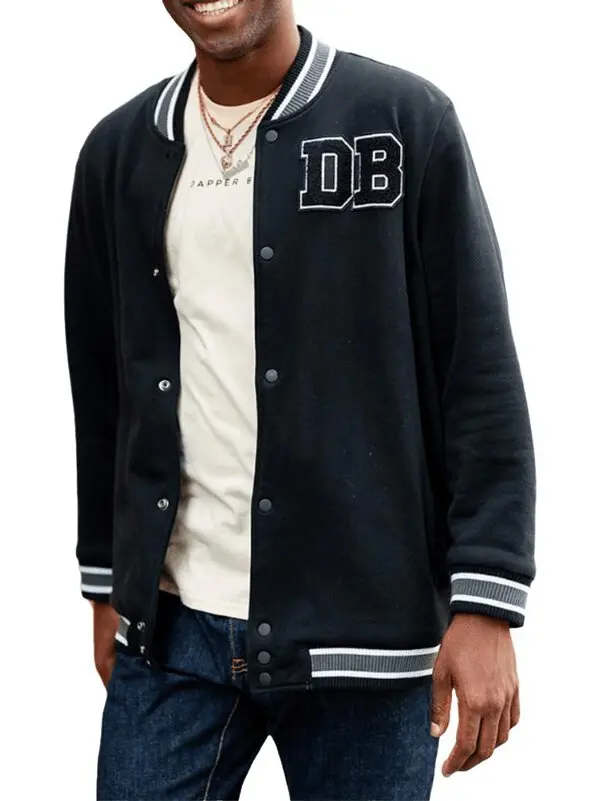 DAPPER BOI Limited Edition Letterman Jacket - Black