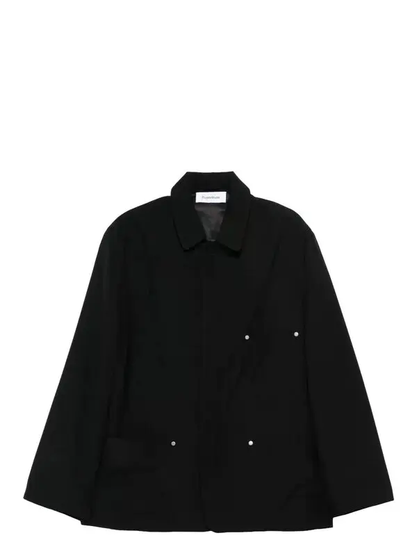 ÉTUDES STUDIO Logo-tag Jacket - Black