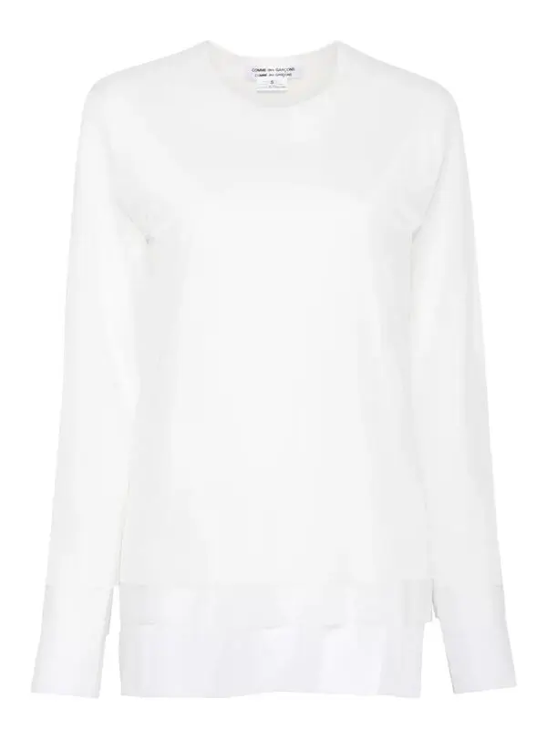 Comme Des Garçons Layered Top - White