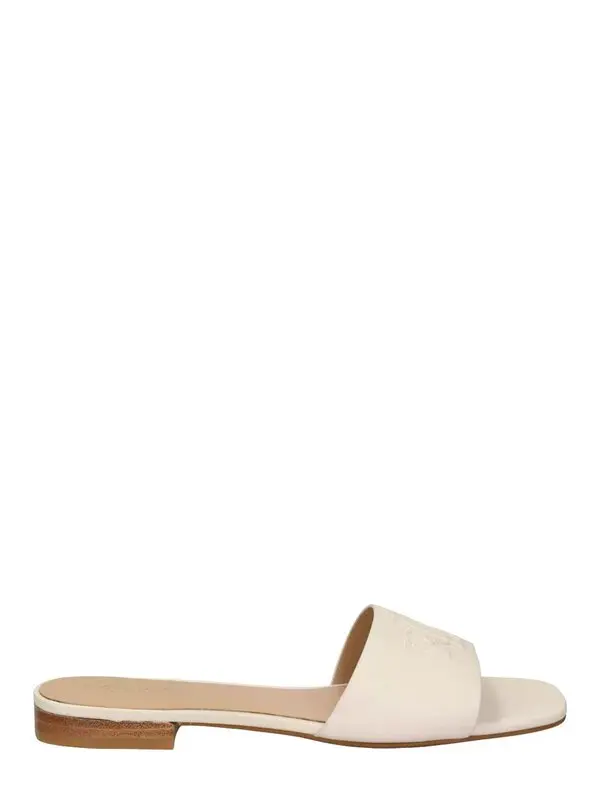 Ralph Lauren Embossed Logo Sandals - White